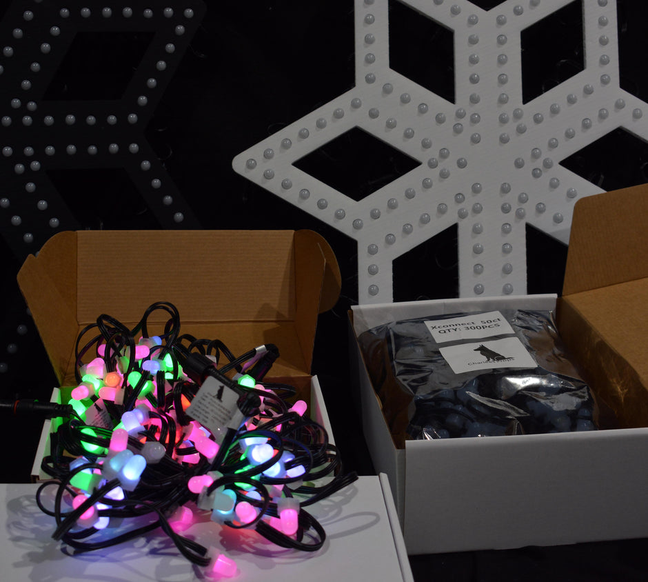 Easy Push Pixels - 12mm, 12V IP68 RGB pixels, X-connect – Charlees Props