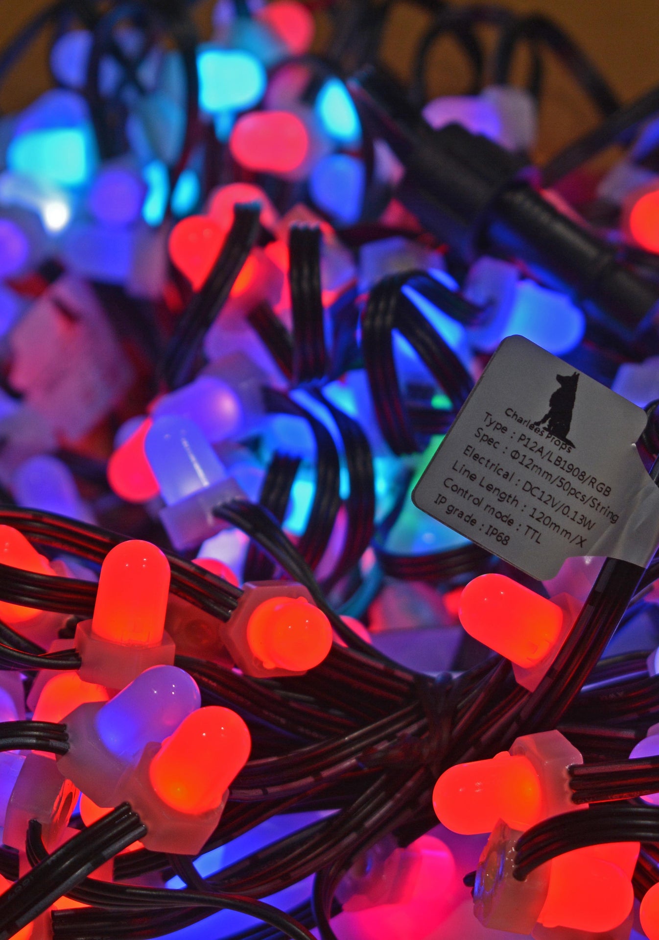 Easy Push Pixels - 12mm, 12V IP68 RGB pixels, X-connect – Charlees Props